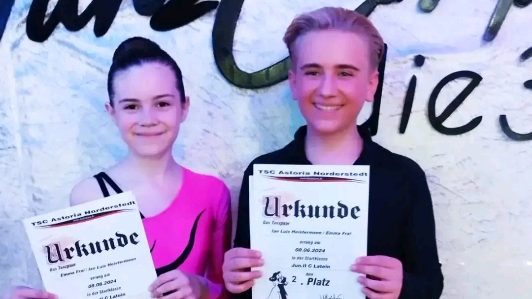 Ian und Emma auch in der C-Klasse erfolgreich - TanzCentrum Gold und ...